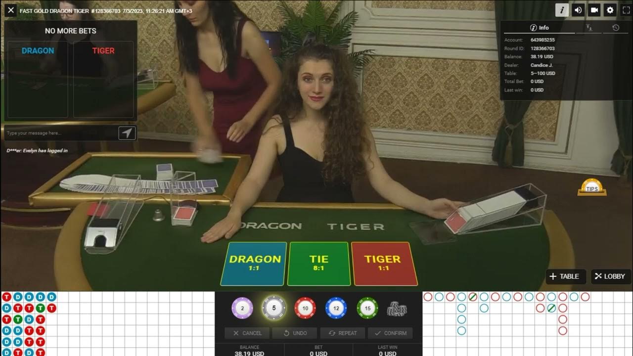 Dragon Tiger Table game by XPG - YouTube