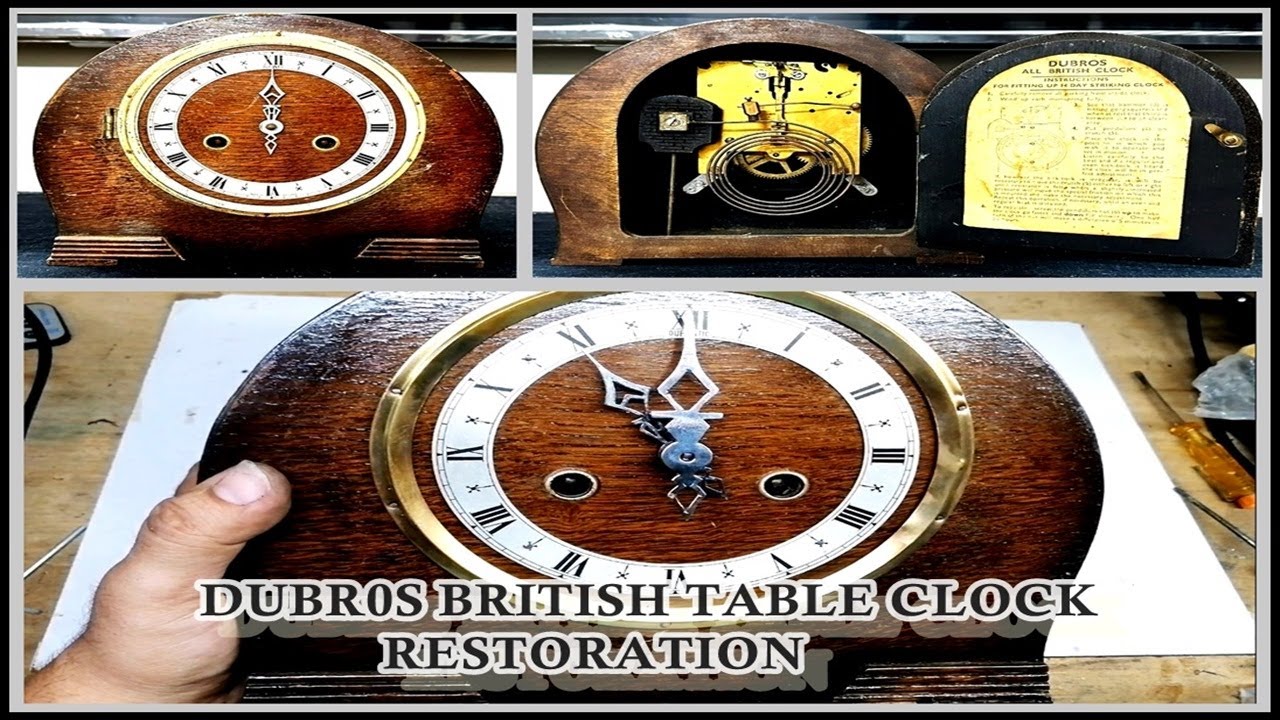 VINTAGE ANTIQUE ENFIELD MANTLE CLOCK |DUBROS ALL BRITISH CLOCK ...
