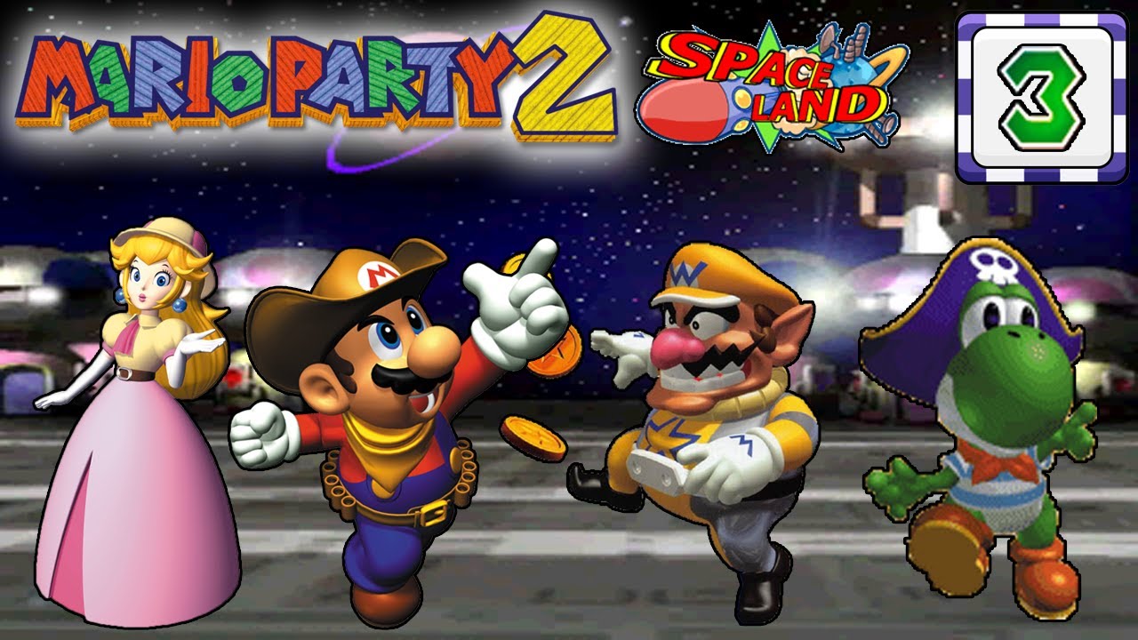Mario Party 2 N64 Online - Space Land (Game 3) | [LSF]Chaz - YouTube
