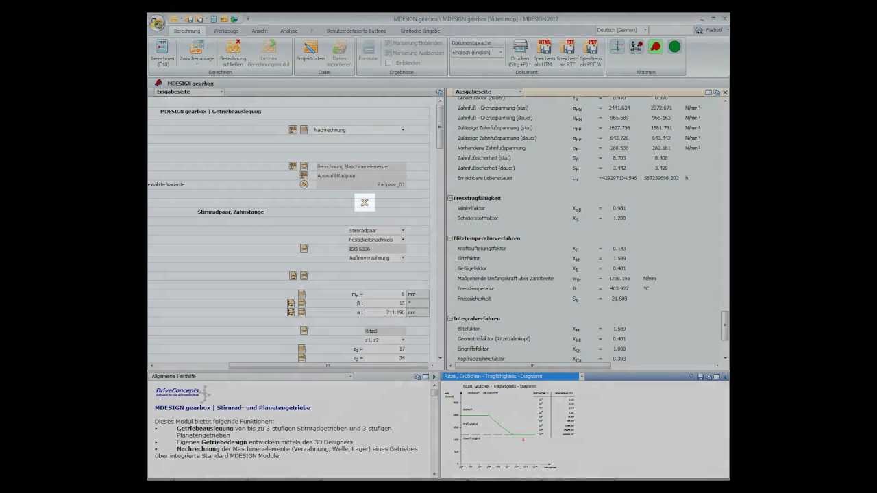 MDESIGN gearbox 2012 - Tutorial Design eines Stirnrad Getriebes - YouTube
