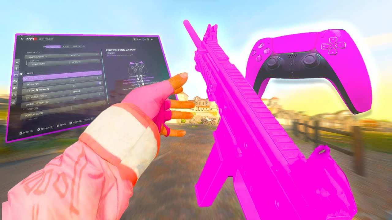 Pink Camo Movement 🩷 + Full Settings For MOVEMENT + AIM 😍 - YouTube