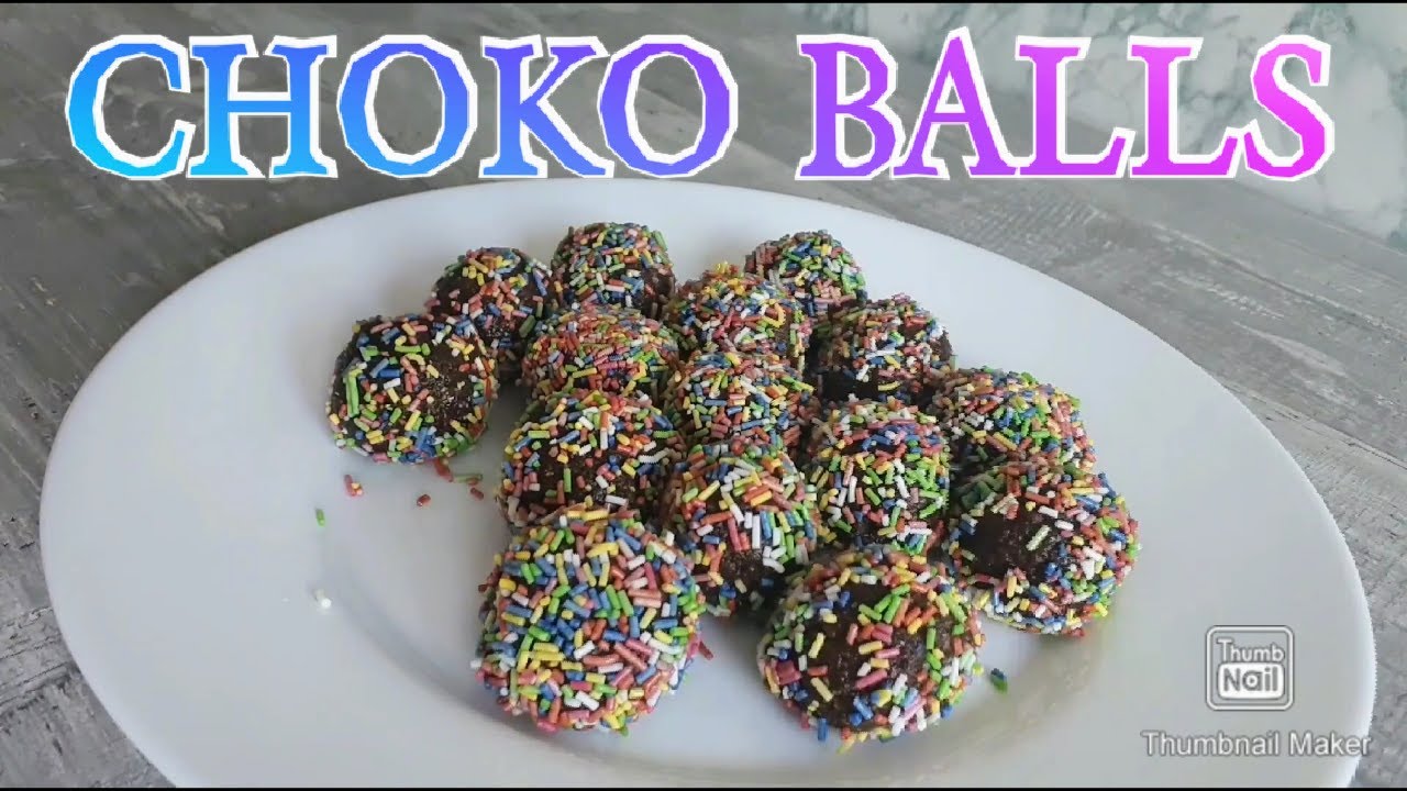 CHOCO BALLS DIPPED IN SPRINKLES - YouTube