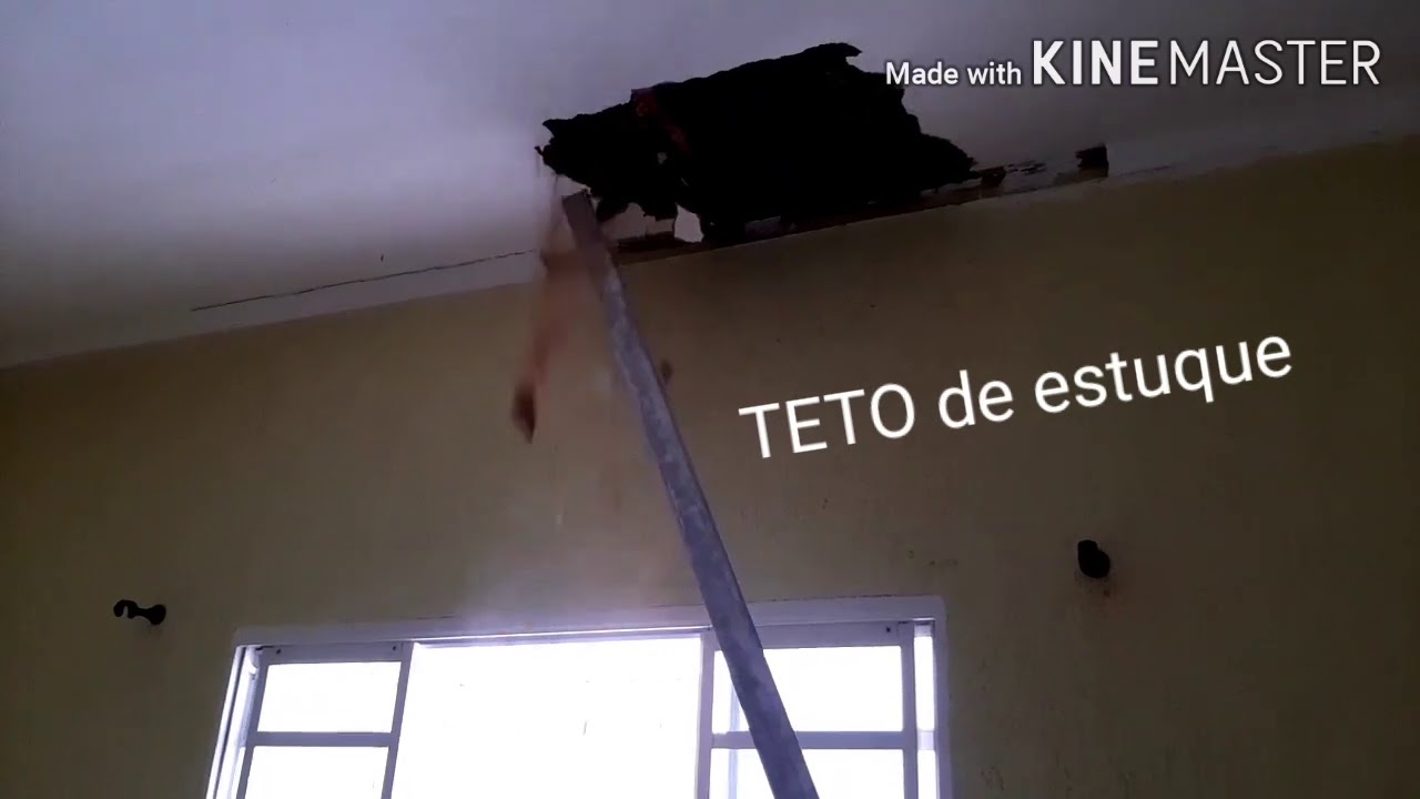 FORRO de gesso no lugar do estuque. - YouTube