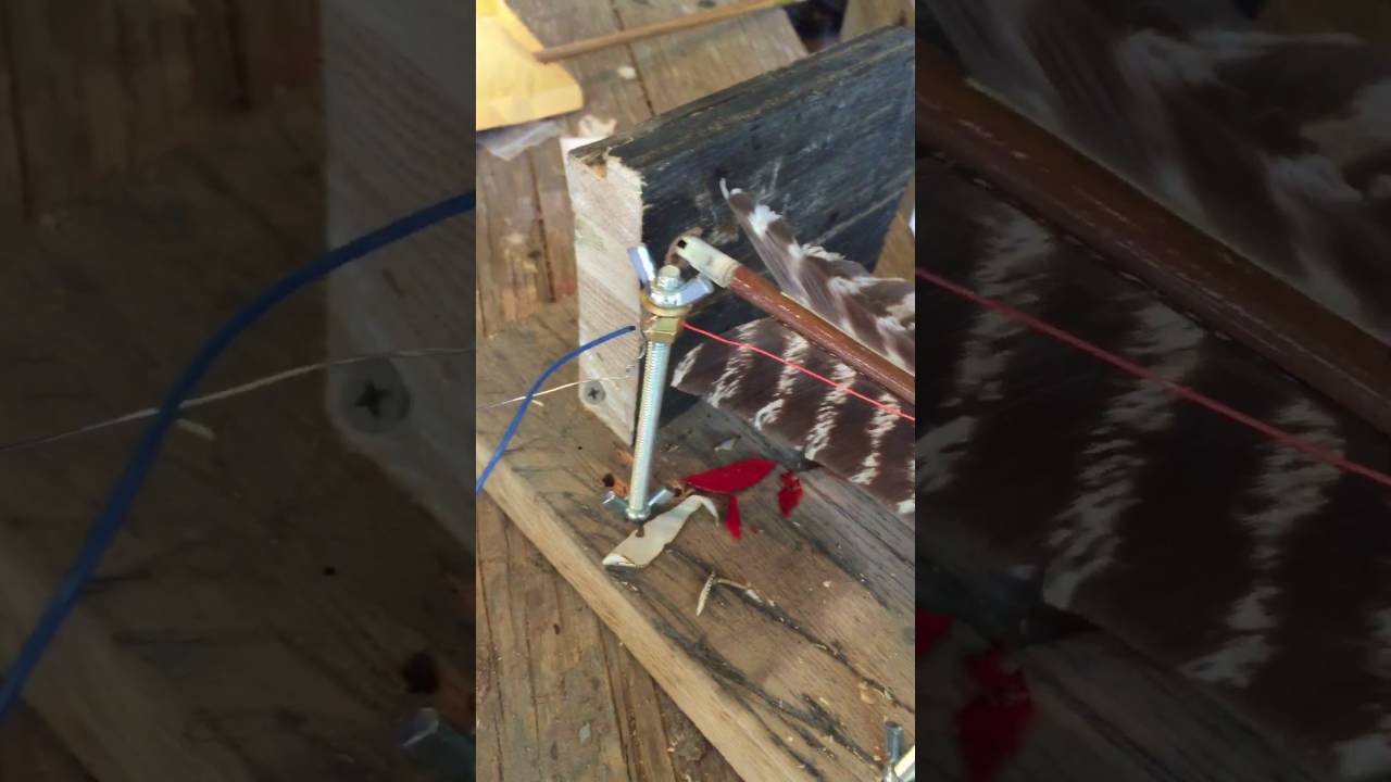 Home made feather burner - YouTube