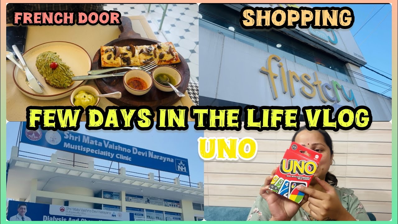 FEW DAYS IN THE LIFE VLOG ️FIRST CRY VISIT😍FRENCH DOOR CAFE 🍕🍷FOOD ...