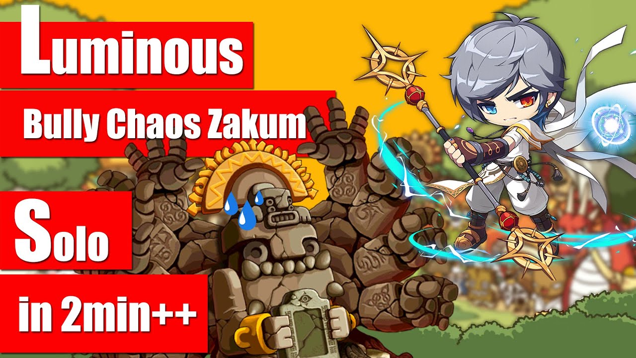 Maplestory m - Luminous Solo Chaos Zakum in 2mins Plus at Level 171 ...