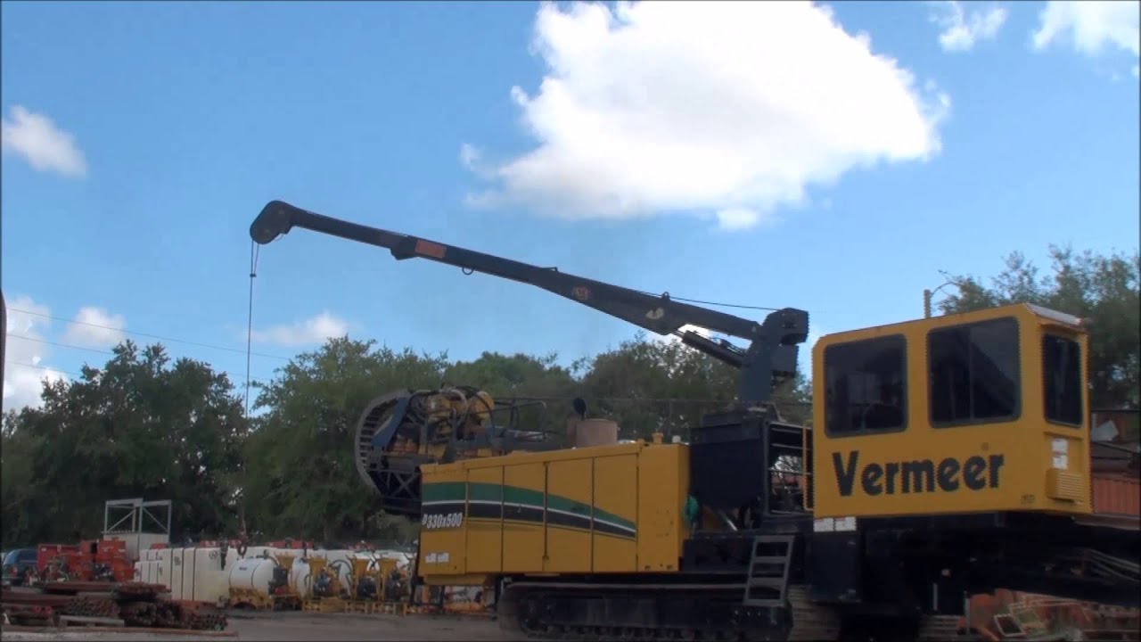2007 Vermeer D330x500 Directional Drill. Crane Test. - YouTube