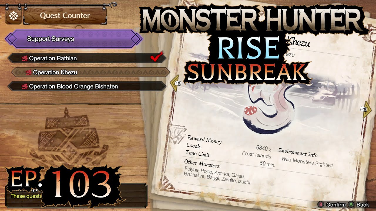 Monster Hunter Rise LP - Part 103 - FQ, vs Khezu - YouTube