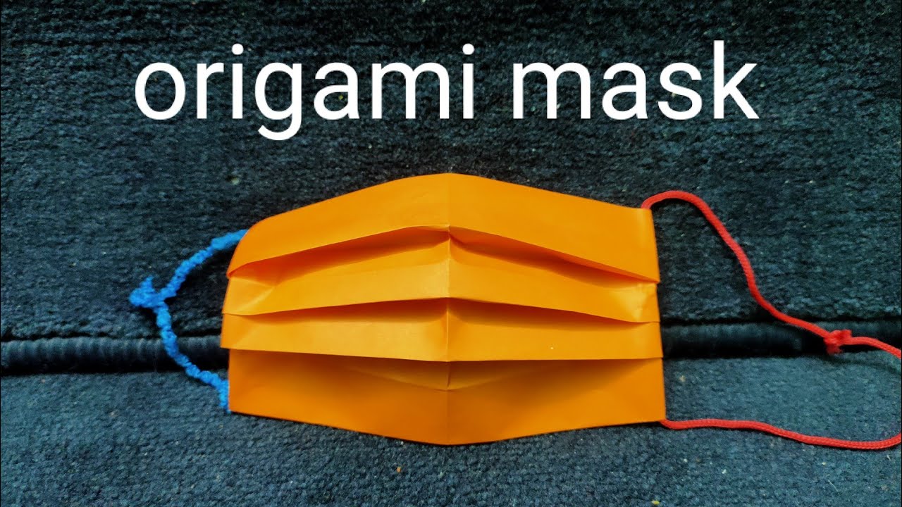 how to make an origami mask - YouTube