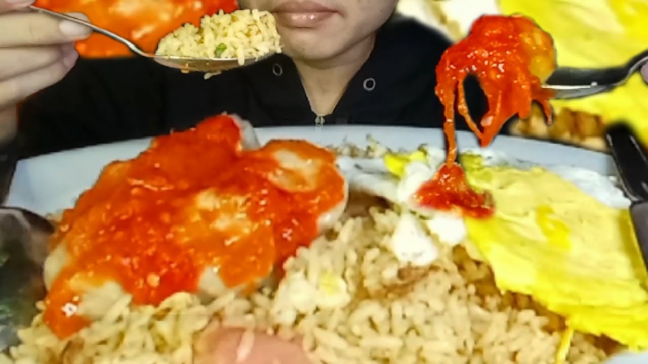 ASMR NASI GORENG SOSIS OSENG BAKSO SAMBAL MERCON | ASMR INDONESIA - YouTube