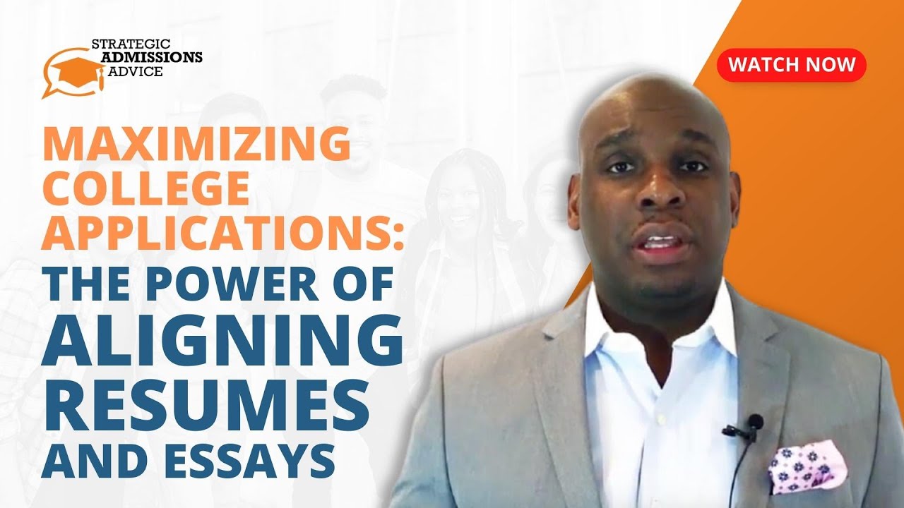 Maximizing College Applications: The Power of Aligning Resumes and ...