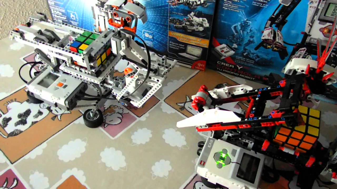 MindCuber NXT 2.0 VS EV3 (**New same scramble) - YouTube