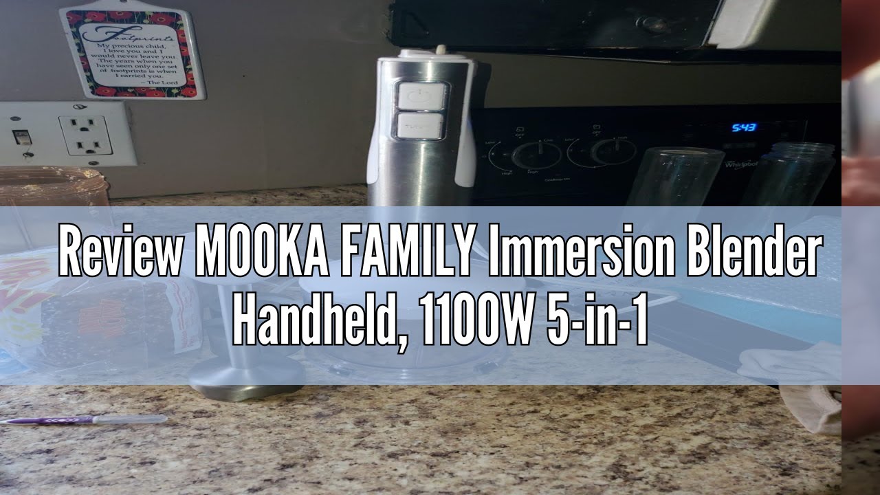 Review MOOKA FAMILY Immersion Blender Handheld, 1100W 5-in-1 Multi ...