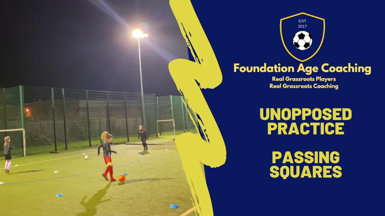 UNOPPOSED PASSING PRACTICE - Passing Squares - YouTube