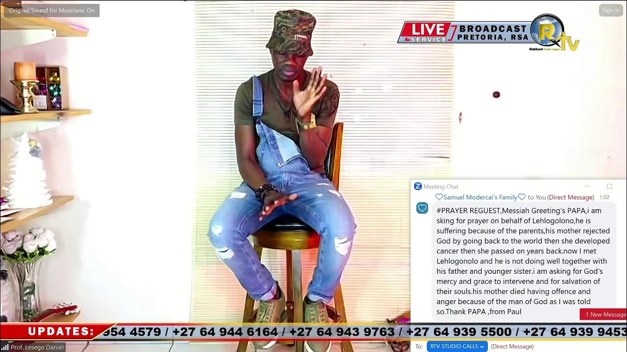02 SEPTEMBER 2023 SATURDAY LIVE BROADCAST SERVICE WITH PROF. LESEGO DANIEL AND SONS PART 2 - YouTube