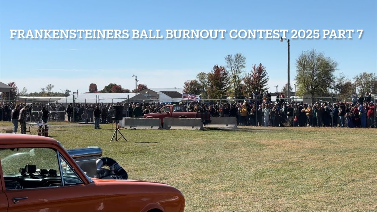 Burnout Contest Frankensteiners Ball Car Show 2025 Part 7 Dodge Dakota ...