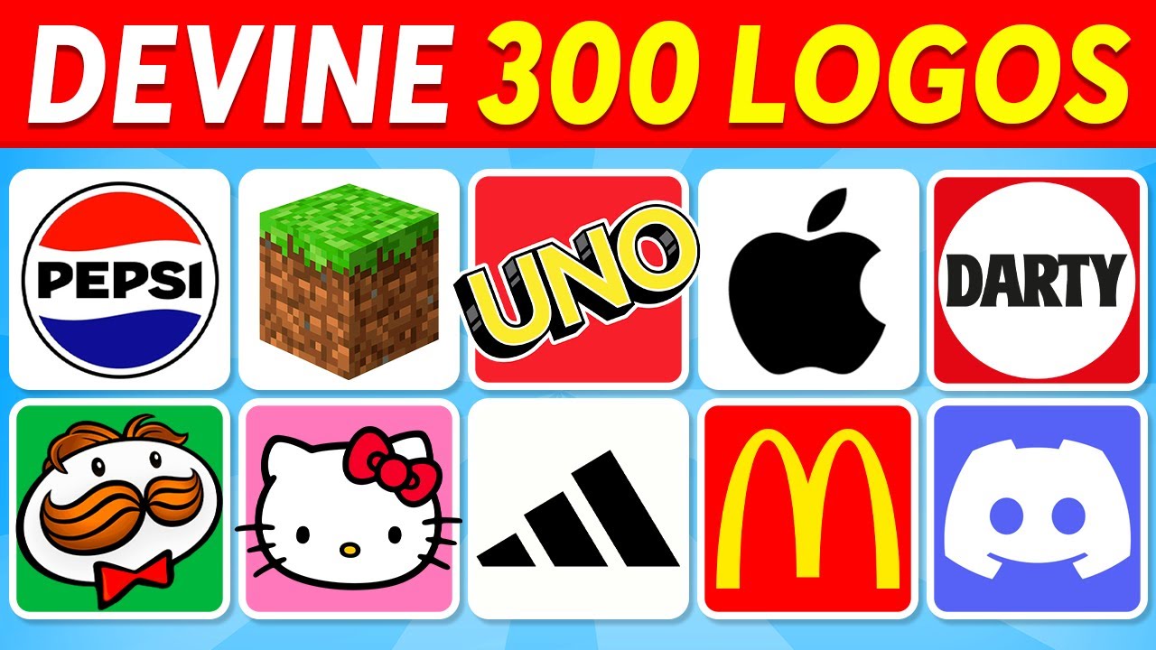 Devine 300 LOGOS en 3 SECONDES ⏱️🔥 | QUIZ LOGOS - YouTube
