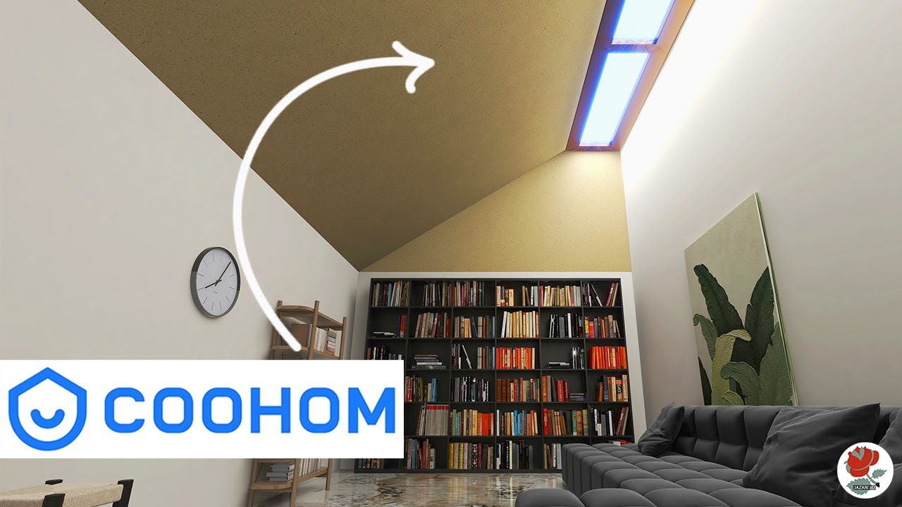 Slanted Roof with Skylight in Coohom | Coohom Tutorial - YouTube
