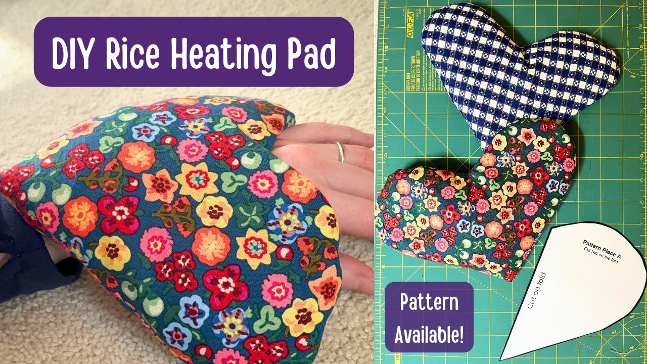 DIY Heart-Shaped Heating Pad ️ | Easy Rice-Filled Gift Idea | Beginner ...