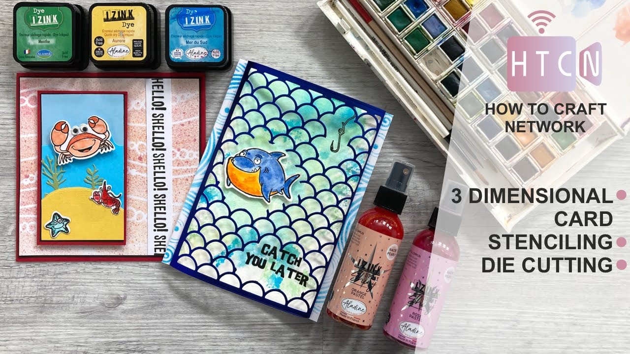 3 DIMENSIONAL CARD CREATION - STENCILLING - DIE CUTTING - HANDMADE ...