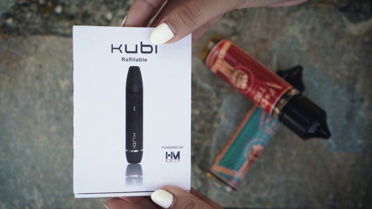 Hotcig Kubi Refillable Pod Starter Kit 550mah - YouTube