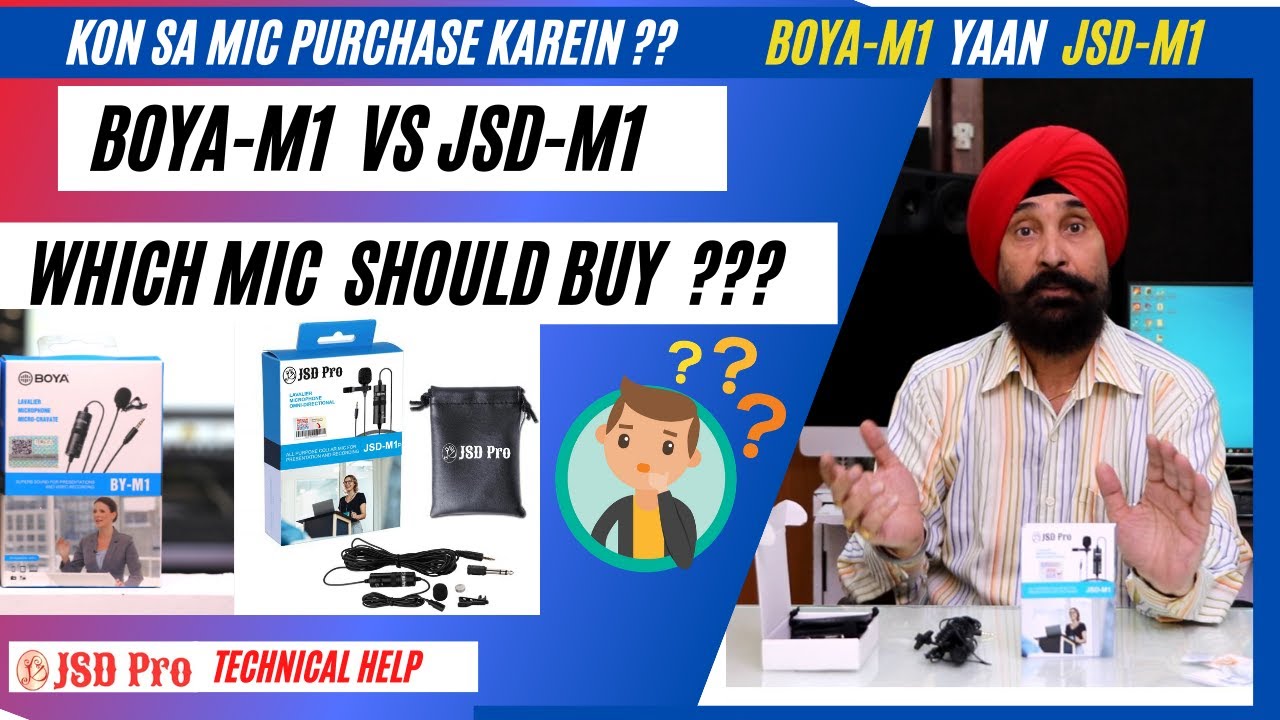 BOYA-M1 VS JSD-M1 || Which Mic Should buy.??? || JSD Pro Technical Help - YouTube