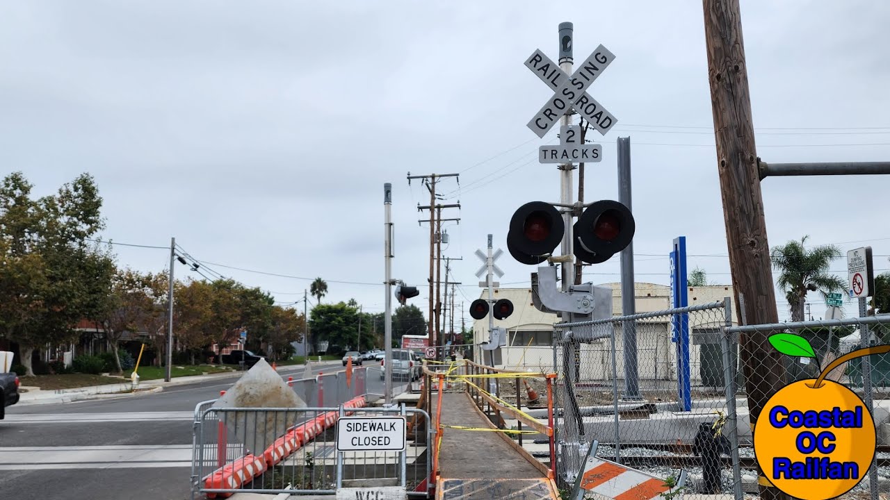 New pedestrain crossing on Raitt Street for OC Streetcar update - YouTube