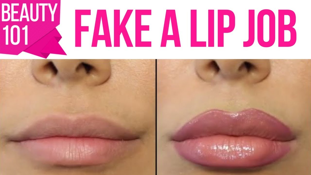 How to Fake a Lip Job Using a Lip Plumper! - YouTube