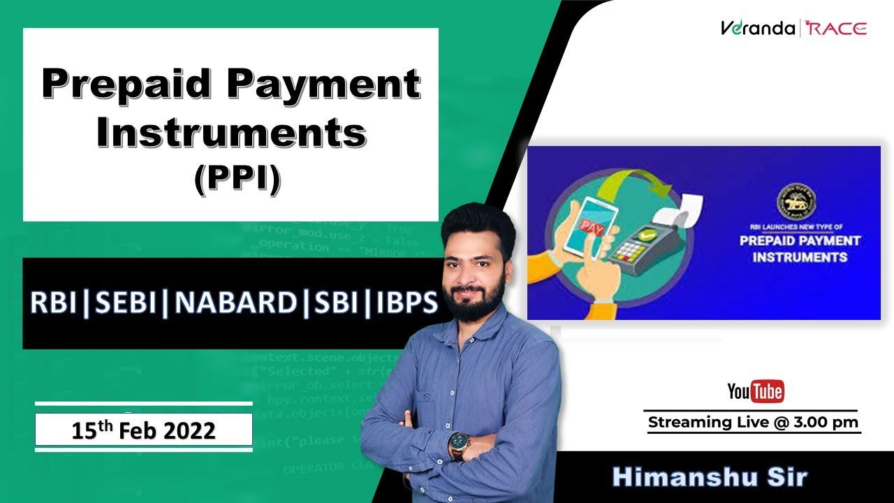 Prepaid Payments Instruments (PPI) RBI|SEBI|NABARD|SBI|IBPS|INSURANCE ...