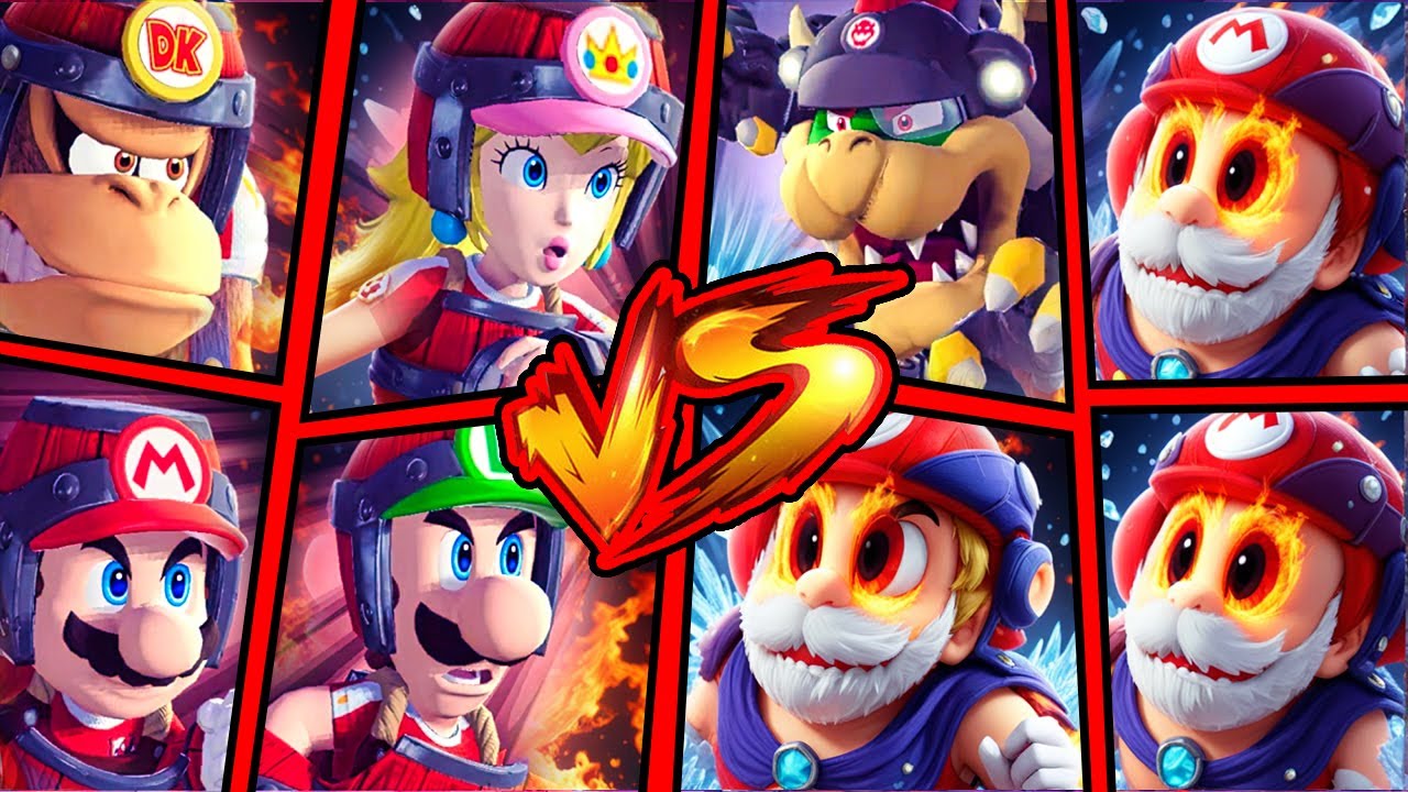 Team Super Mario Bros Movie - Mario Strikers Battle league - YouTube