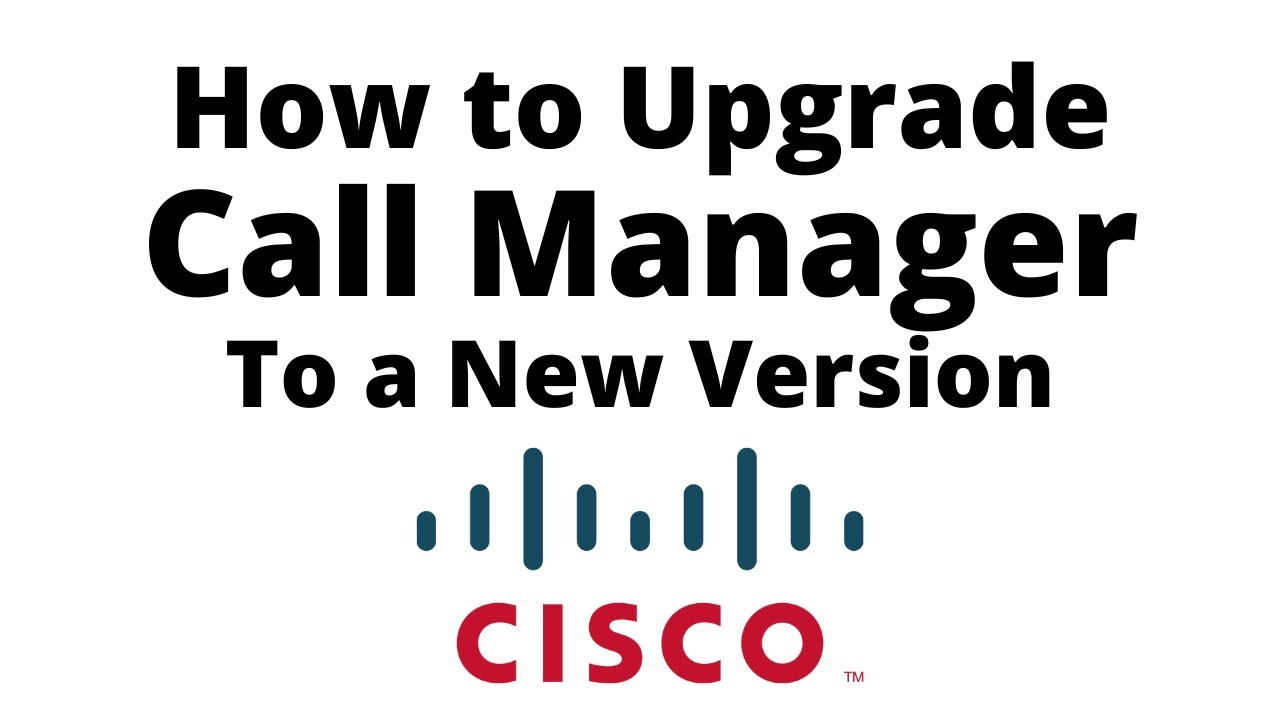 How To Upgrade Cisco Call Manager Cluster - YouTube
