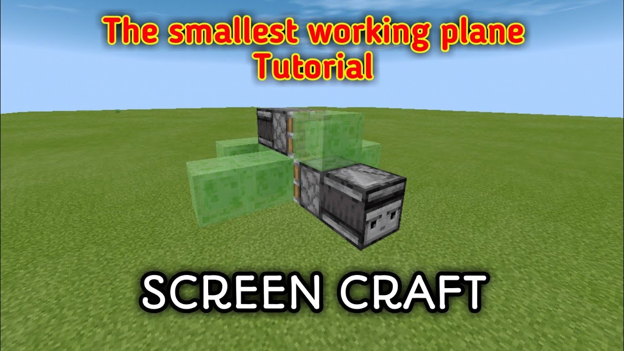Minecraft working plane Tutorial - YouTube