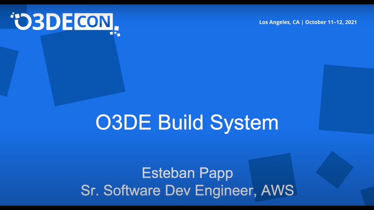 Building with O3DE, Part 2: O3DE Build System - YouTube