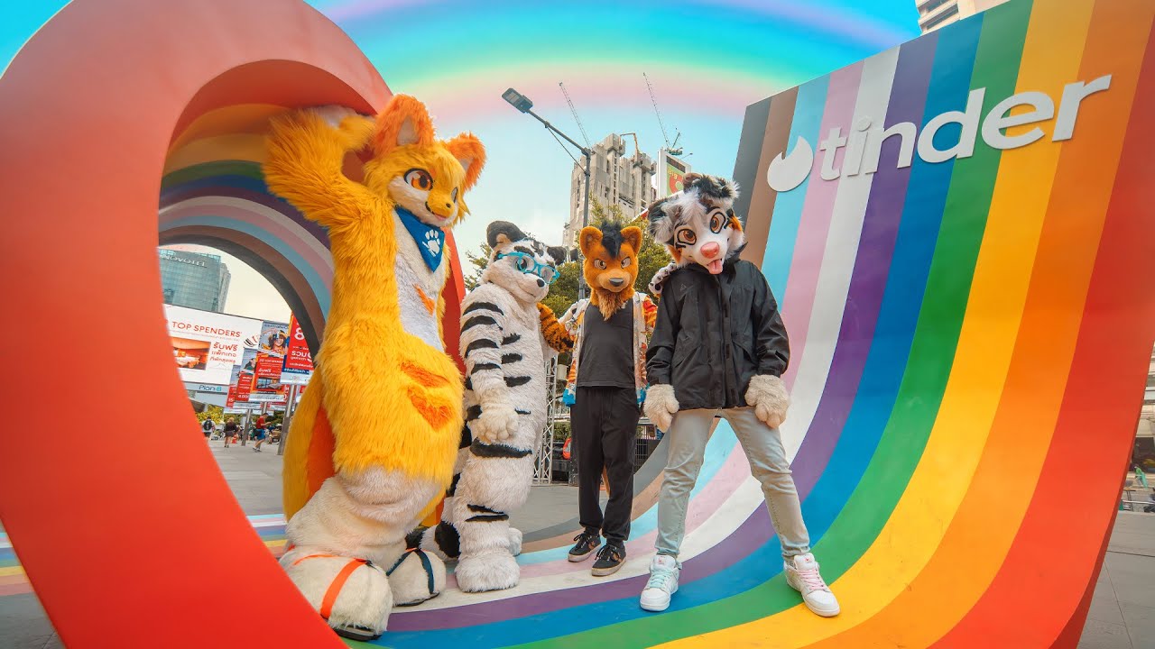 Pride month Fursuit photoshoot @Central world - YouTube