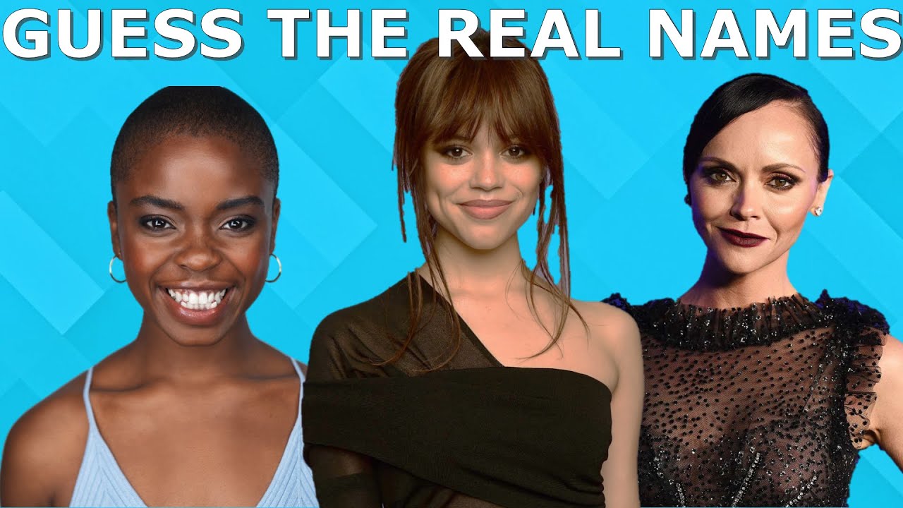 Guess The REAL Names of The Wednesday Characters | Wednesday QUIZ - YouTube