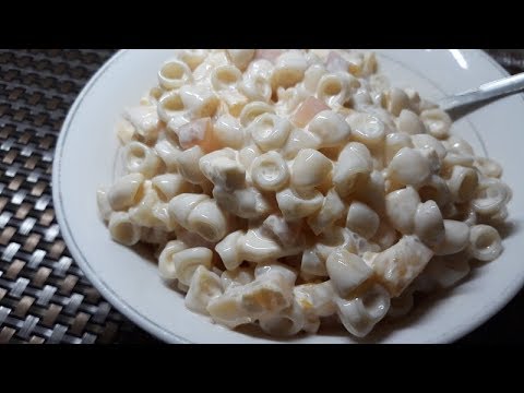 MACARONI FRUIT COCKTAIL SALAD | BUDGET DESSERT - YouTube