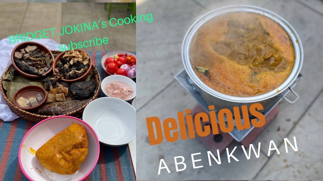 How To Make Palm Nut /Abenkwan/Banga soup from the scratch - YouTube