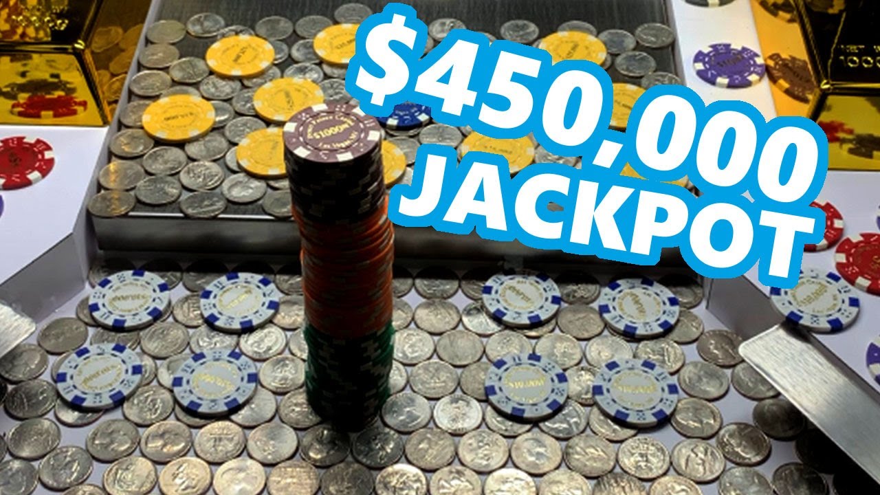 $450,000 High Stakes Coin Pusher - I Won BIG - YouTube