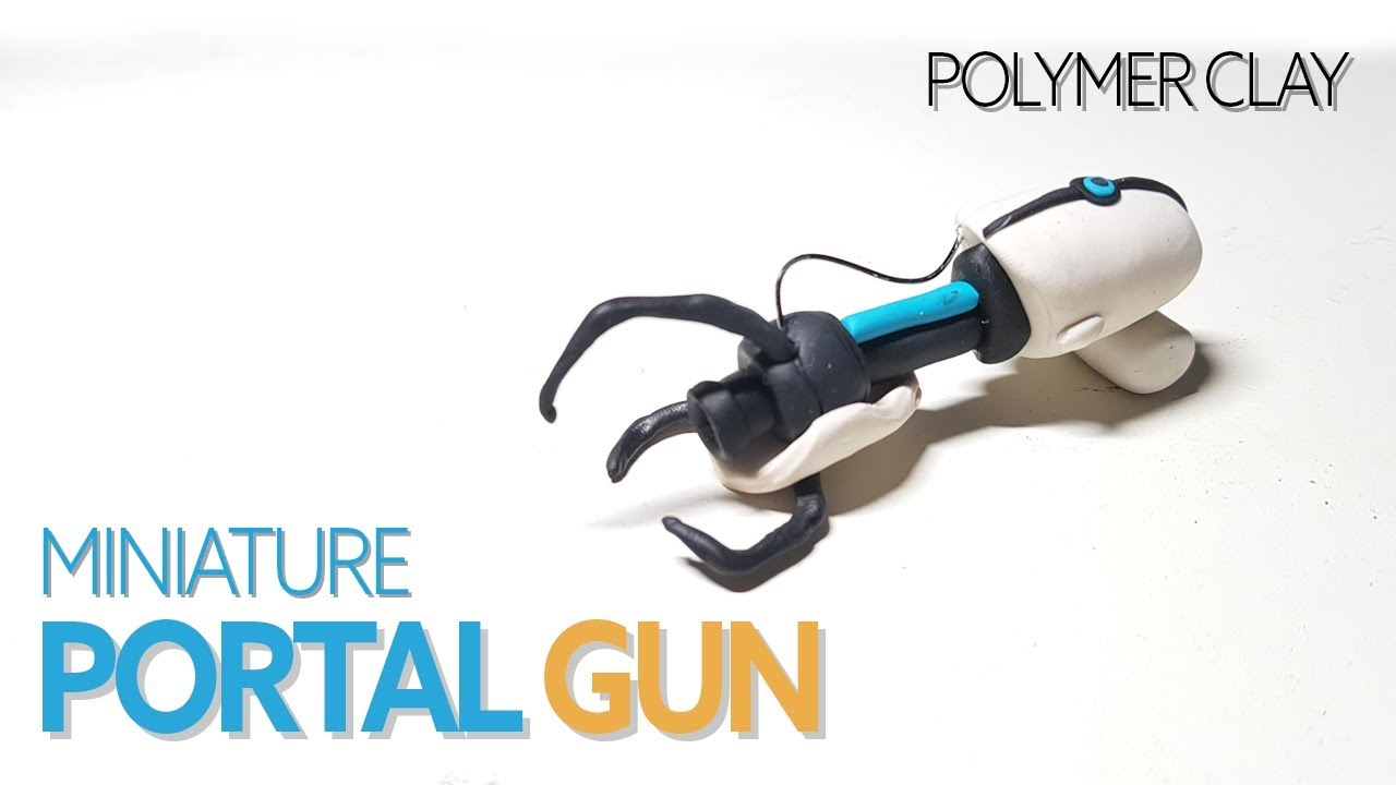 Making Portal Gun Miniature :: Polymer Clay Art - YouTube