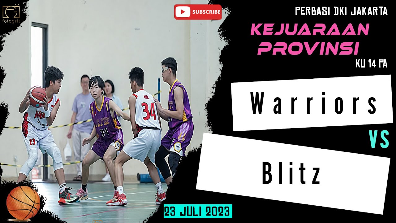 [Basketball] WARRIORS VS BLITZ - KU 14 Putra - YouTube