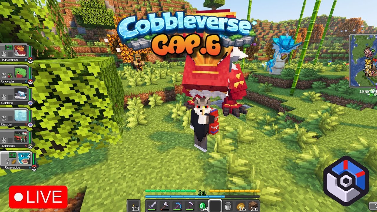🥷 Camino a Retar al Gym de Koga | Cobbleverse Cap. 6 | EN VIVO - YouTube