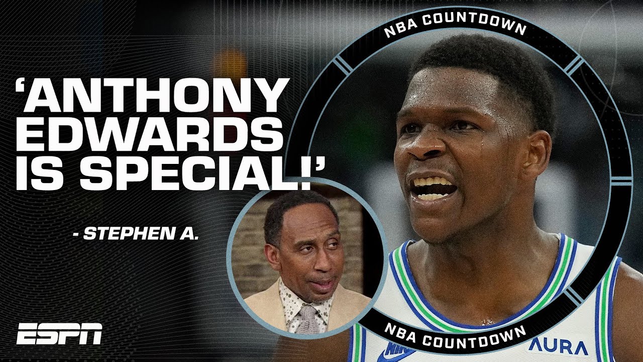 Stephen A.: Anthony Edwards put on a SHOW, he's something SPECIAL! 📺 | NBA Countdown - YouTube