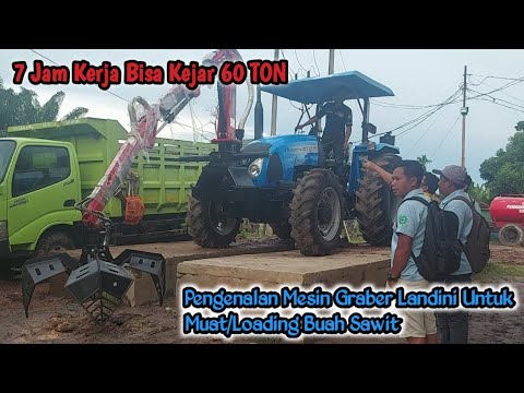 Landini Atlantis dt85 & Graber ‼️ Alat Loading Mekanis Cinematick - YouTube