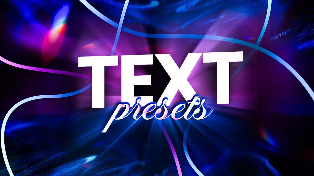 Text Animation Preset Pack - Overview - YouTube