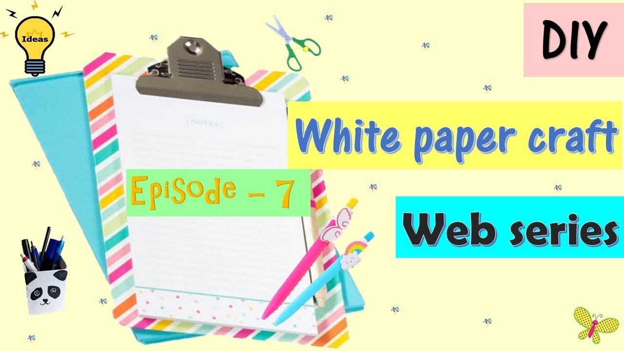 DIY | WHITE PAPER CRAFT IDEAS | CRAFT IDEAS FOR KIDS | EASY CRAFTS |web ...