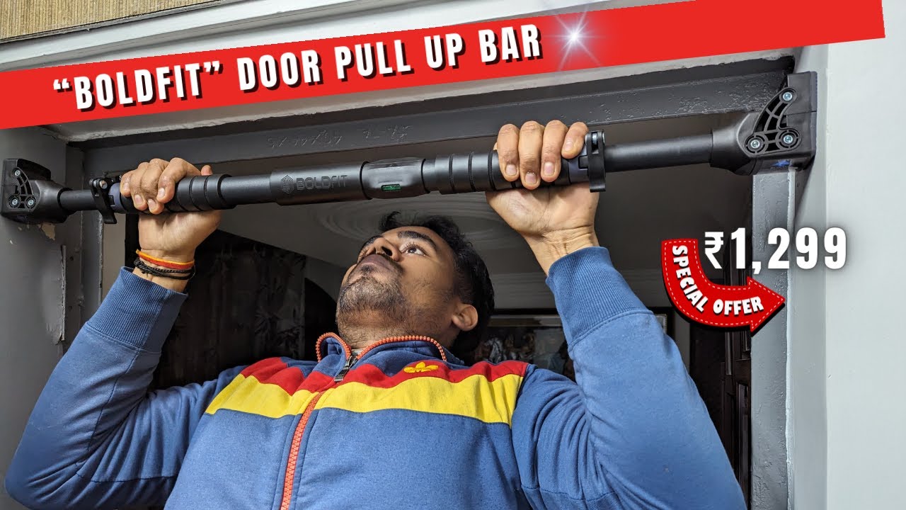🇮🇳 BoldFit Pull Up Bar Review in India | Door Pull Up Bar Ko Kaiseh ...