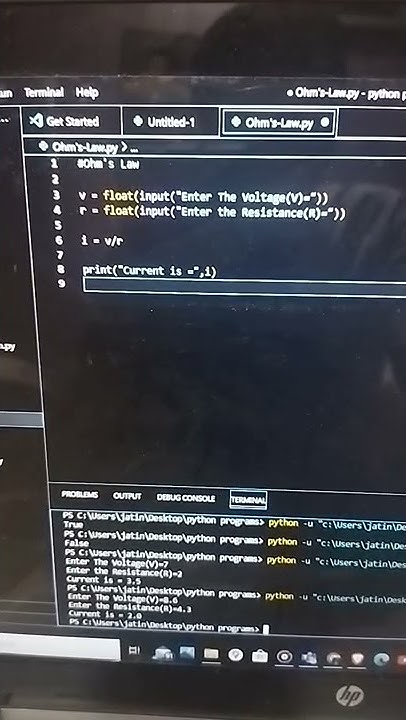 How to find Current using Python | Ohm's Law | Basic Python Program 💻 ...