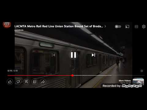 LACMTA Metro rail Red line A650 Breda with a 4000 & 5000 caf series ...