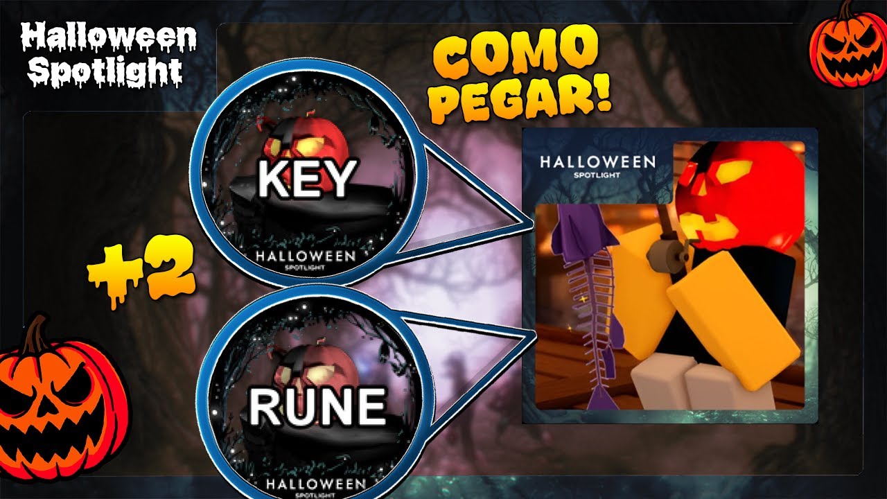 Badge Runa e Key Fisch halloween spotlight Roblox - YouTube