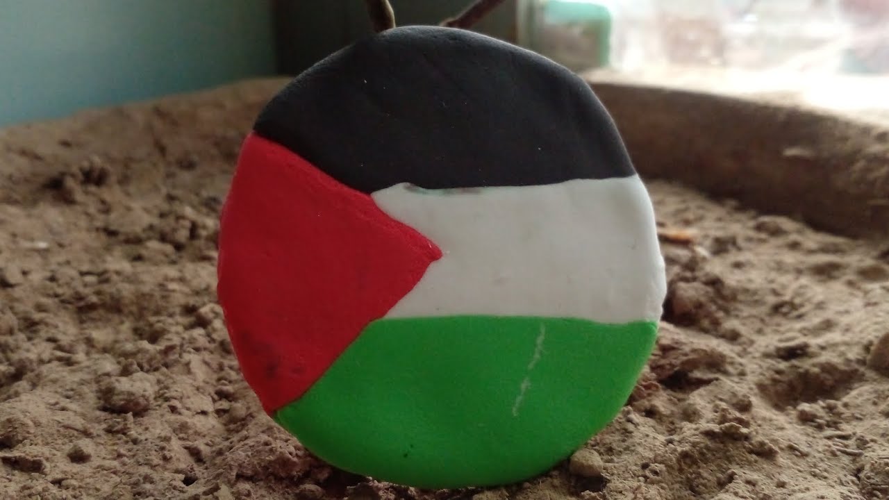 Palestine Flag 🇵🇸💕 clay Art/ very simple step by step - YouTube